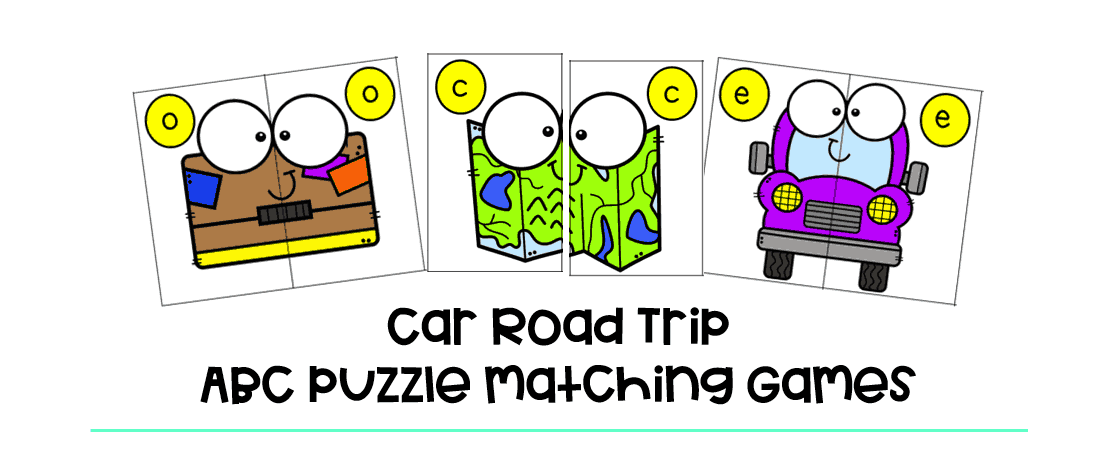 Car Printable - Letter Matching Printable - FluffyTots