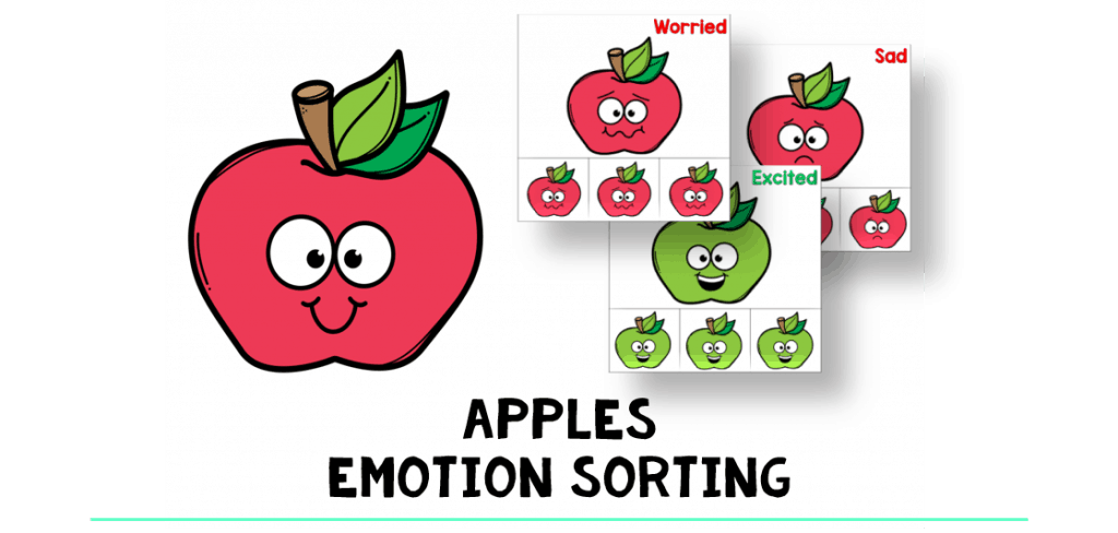 Apple Emotion Sorting Mat : FREE 7 Emotions - FluffyTots