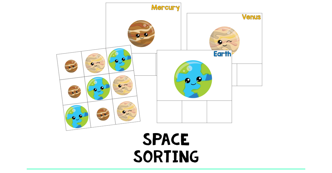 Space Sorting : FREE 3 Planets! - FluffyTots