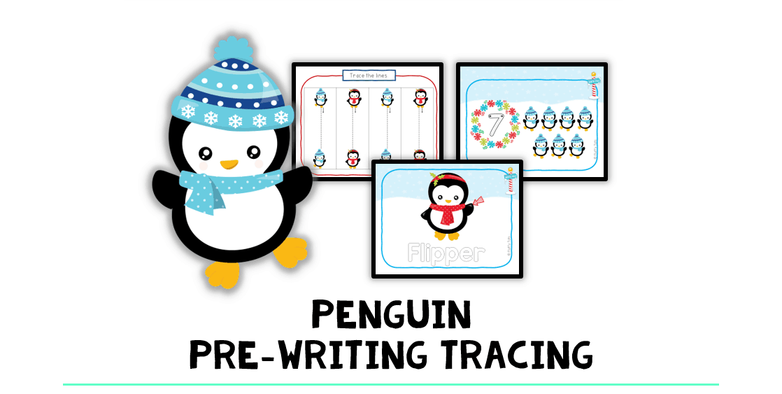 Fun Penguin Tracing Worksheets for Your Penguin-Theme Week - FluffyTots