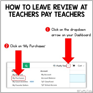 How to Leave a Review at Teachers Pay Teachers - FluffyTots